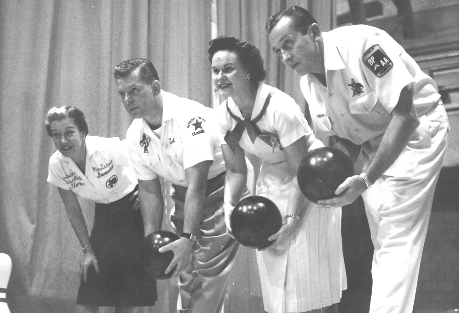 Marion Ladewig, Eddie Lubanski, Marion Turash and Don Carter at the ...