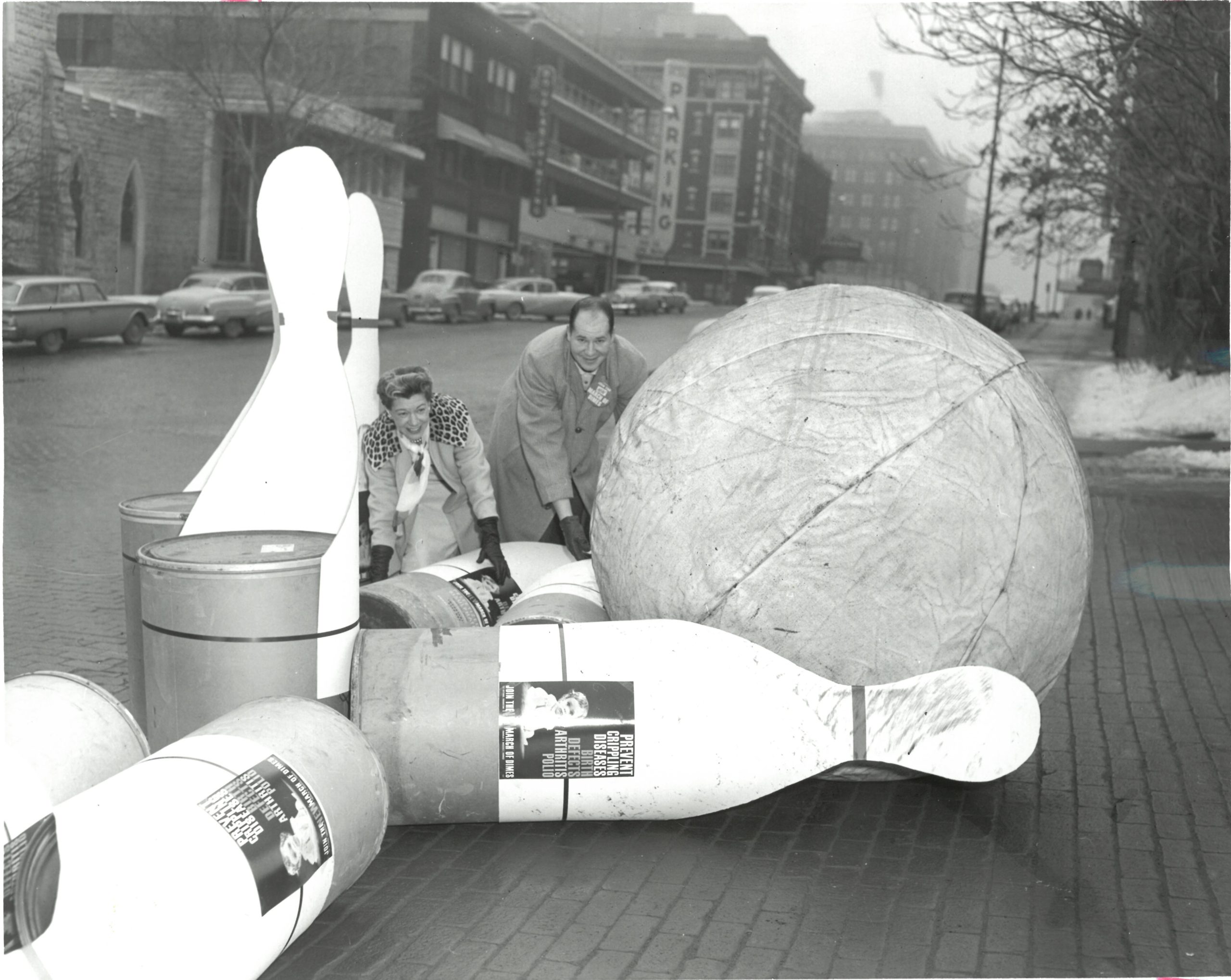 Marion Ludewig and Billy Welu at the 1960 All-Star Tournament