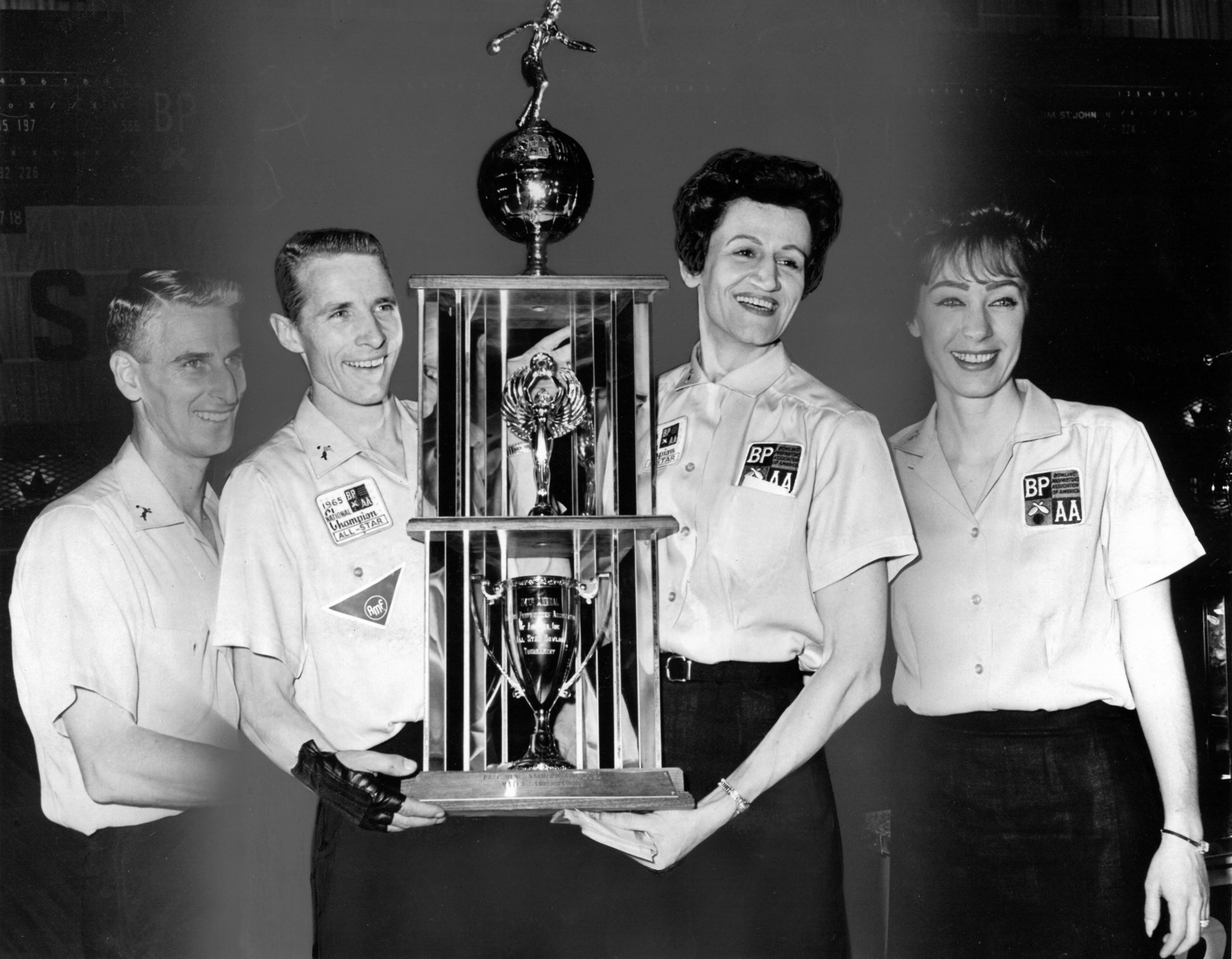 Jim St. John, Dick Weber, Ann Slattery and Sandy Hooper at the 1965 ...