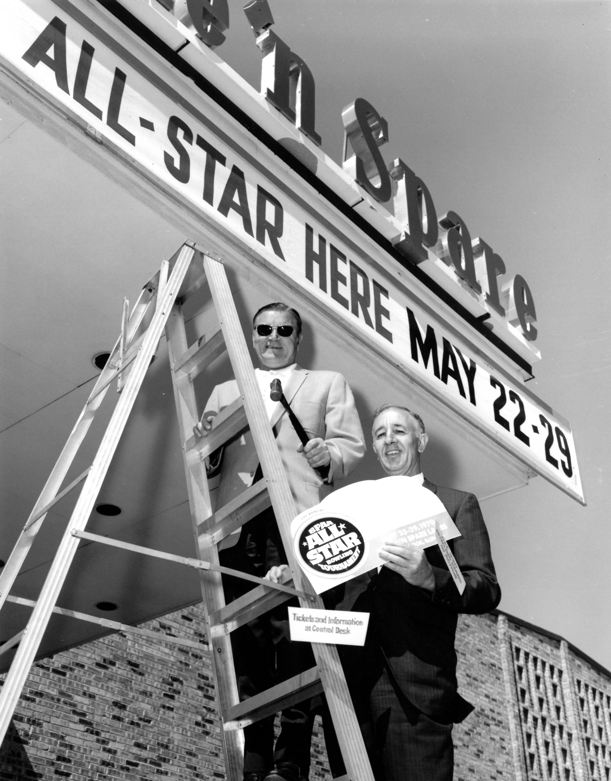 Workers Prepare for the 1970 BPAA All-Star Tournament